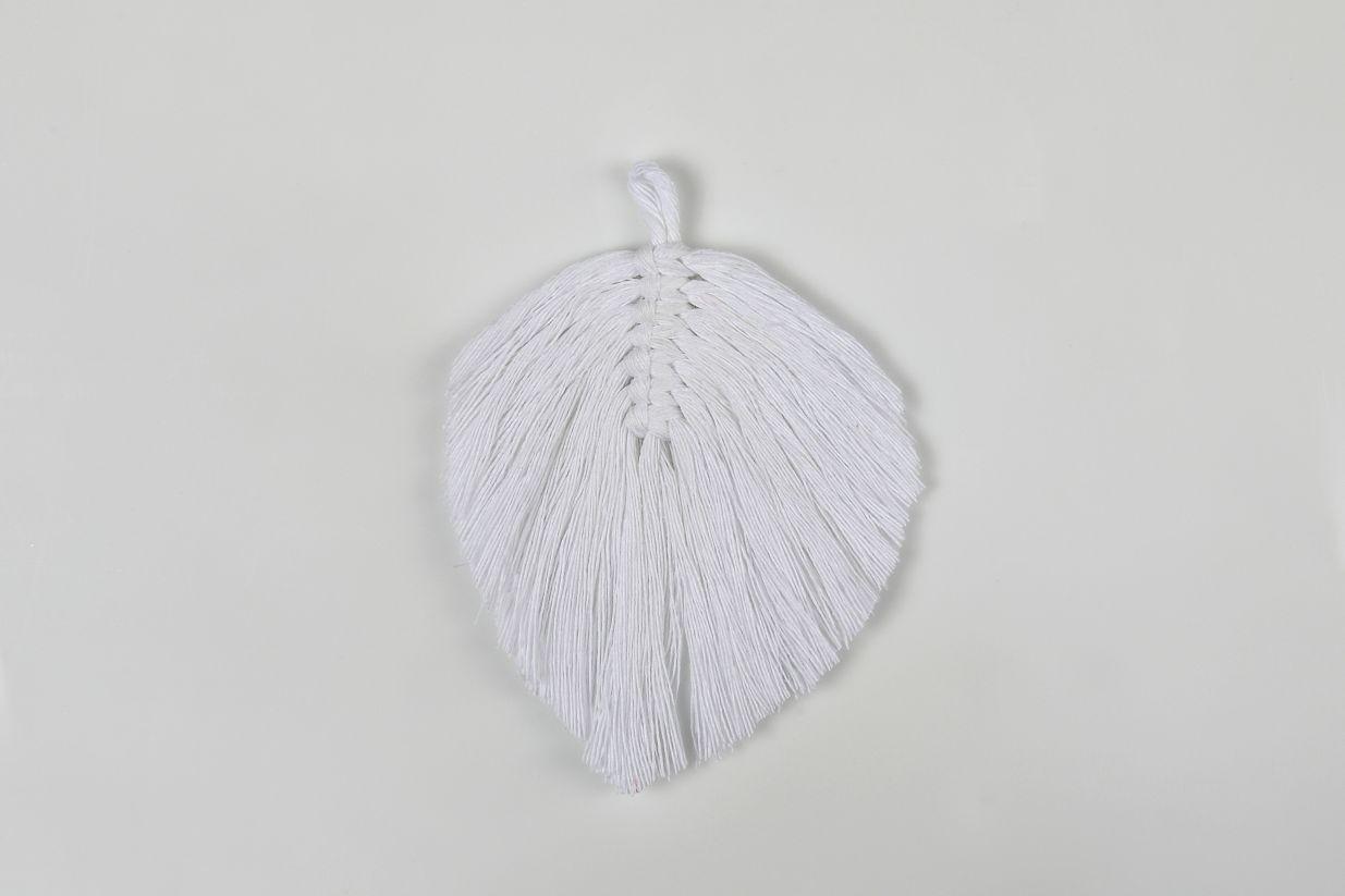 ΦΤΕΡΟ ΜΑΚΡΑΜΕ ΛΕΥΚΟ 12 Χ 8 CM - CRAFT24